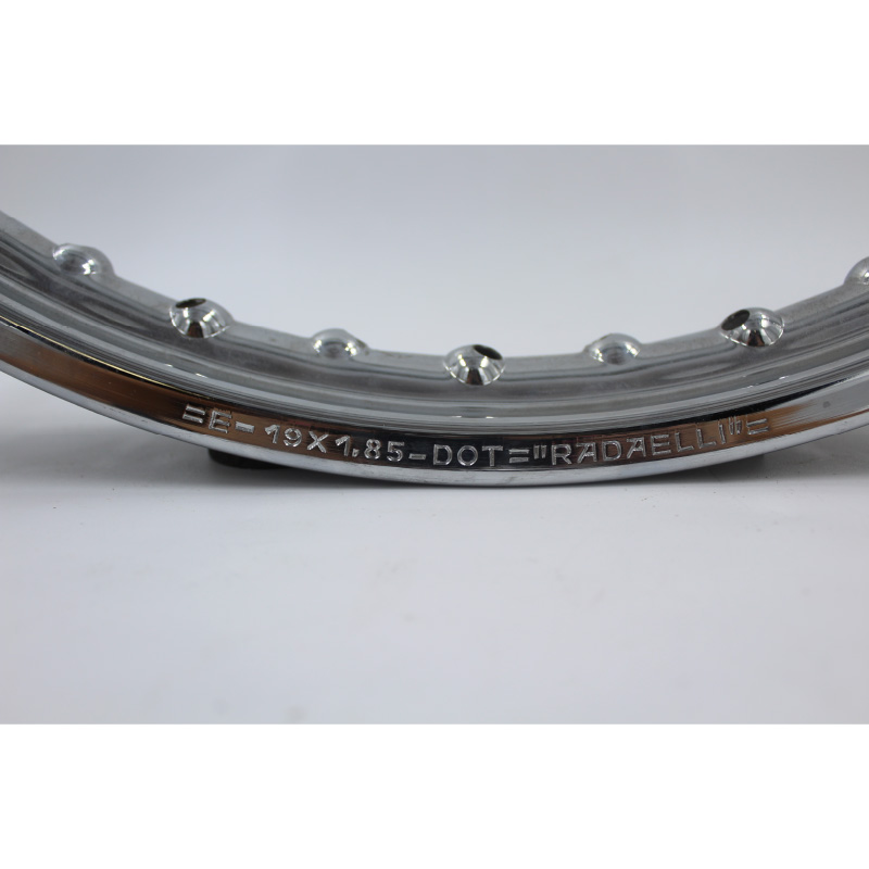 STEEL CHROME RIMS RADAELLI E 18'' x 2.15 DOT x 36 F | Motoricambi Retrò
